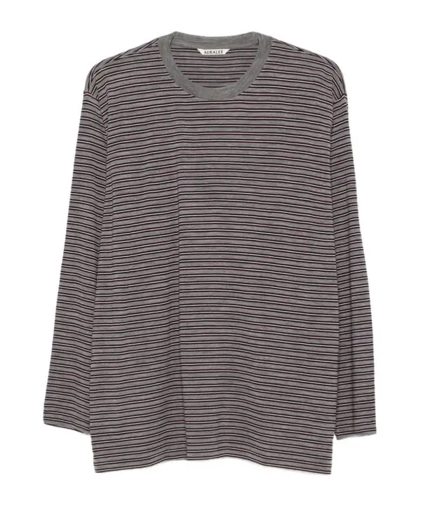 Auralee Striped Jersey T-shirt