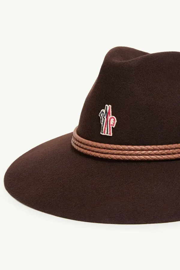 Moncler Wool Wide Brim Hat