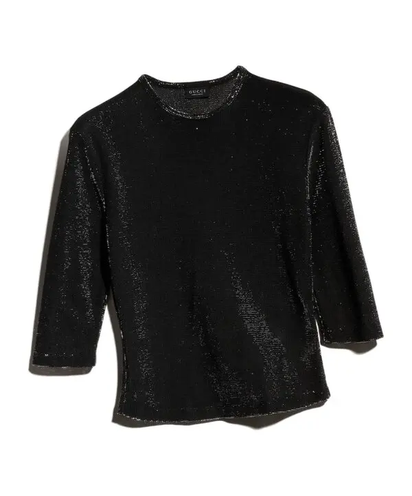 Gucci Jersey Top With Iridescent Effect