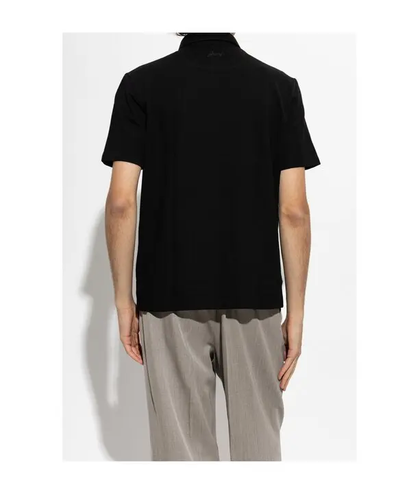 Brioni Embroidered Logo Polo Shirt