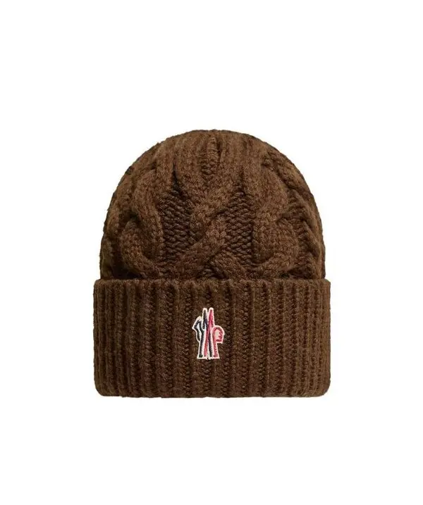 Moncler Cable-knit Beanie Hat