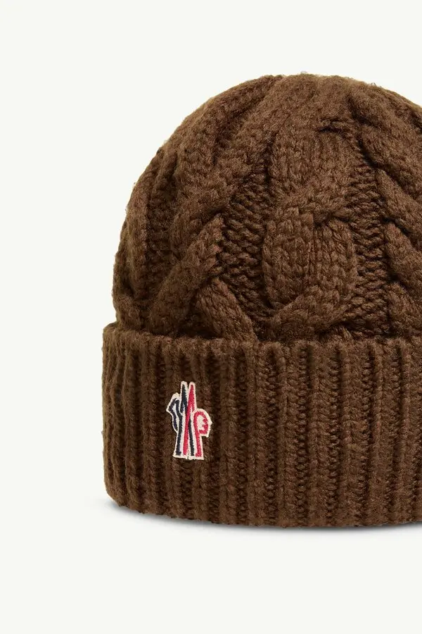 Moncler Cable-knit Beanie Hat