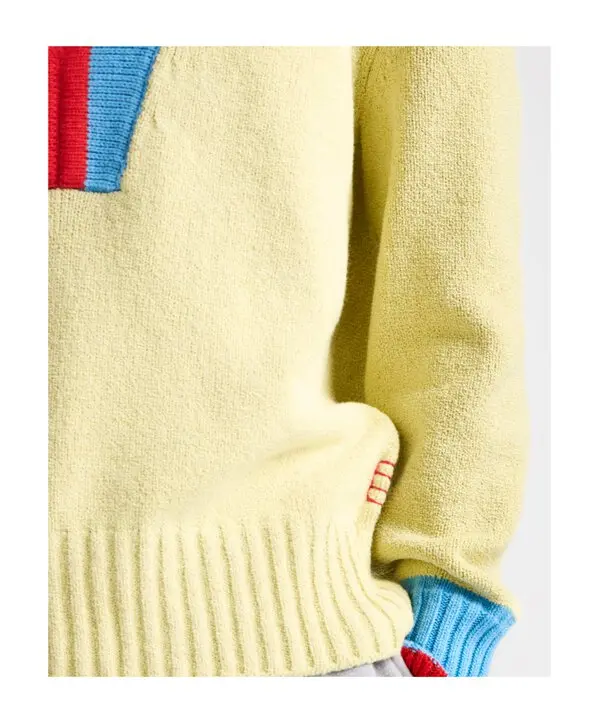 J.W.ANDERSON Contrast Trim Jumper In Maize