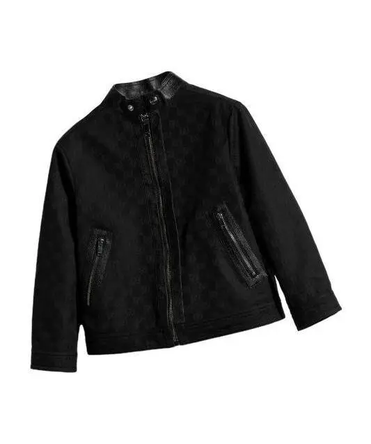 Gucci Gg-jacquard Leather-trim Bomber Jacket