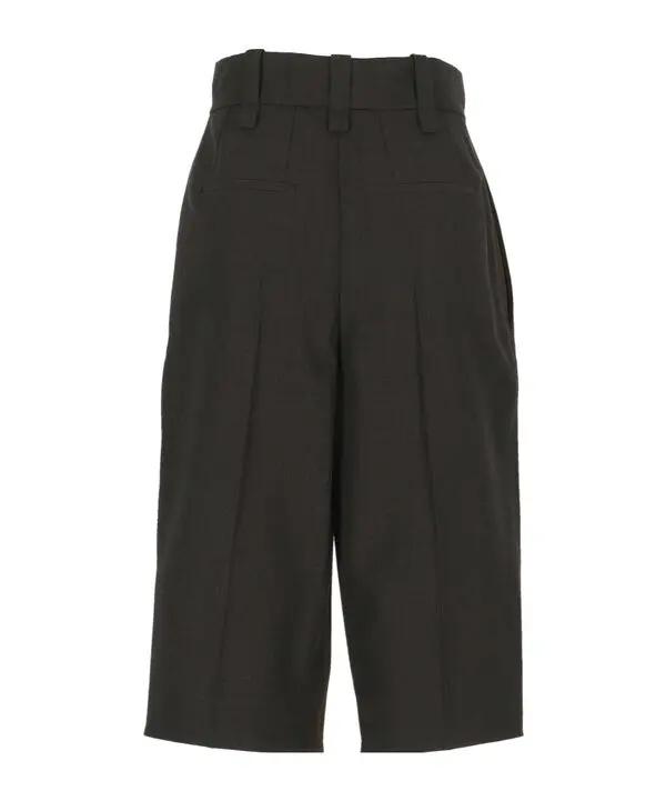 Carven Pleated Belt-loop Shorts - Black