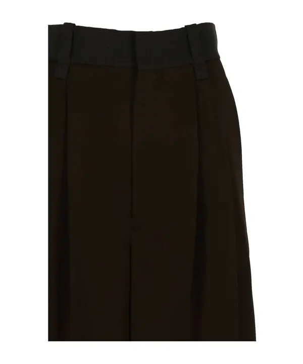 Carven Pleated Belt-loop Shorts - Black