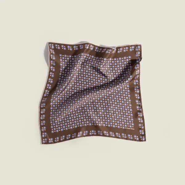 Miu Miu Printed Twill Scarf