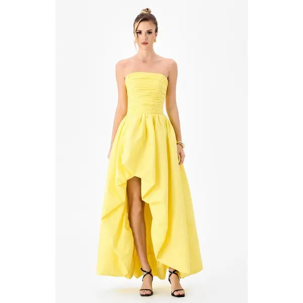 BARIANO Clover Strapless Balloon Hi Lo