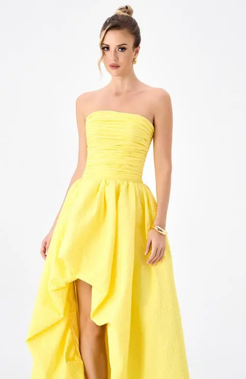 BARIANO Clover Strapless Balloon Hi Lo