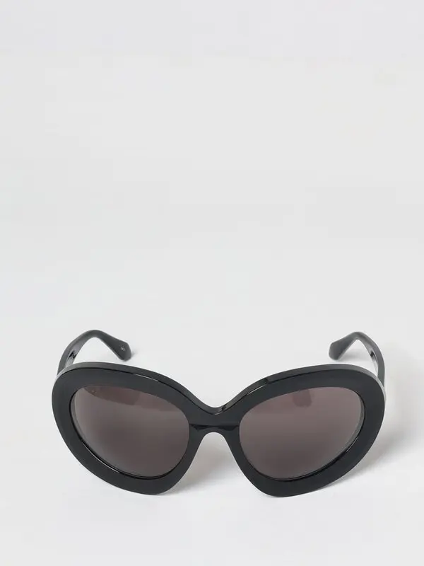 Alaïa Rounded Acetate Shield Sunglasses