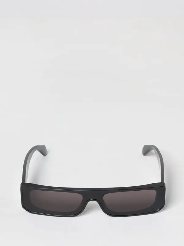 Alaïa Rectangular Acetate Sunglasses With Lettering Logo - Black