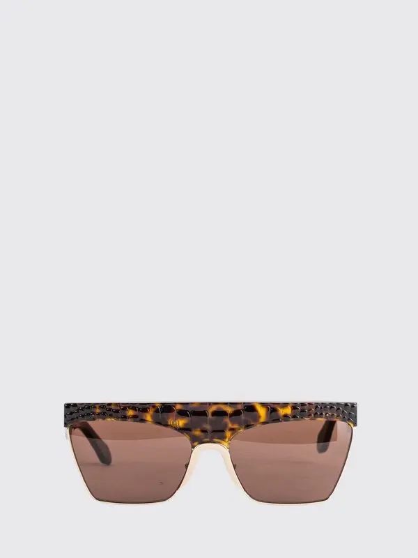 Alaïa Rectangular Acetate Sunglasses With Croc-effect Pattern - Black