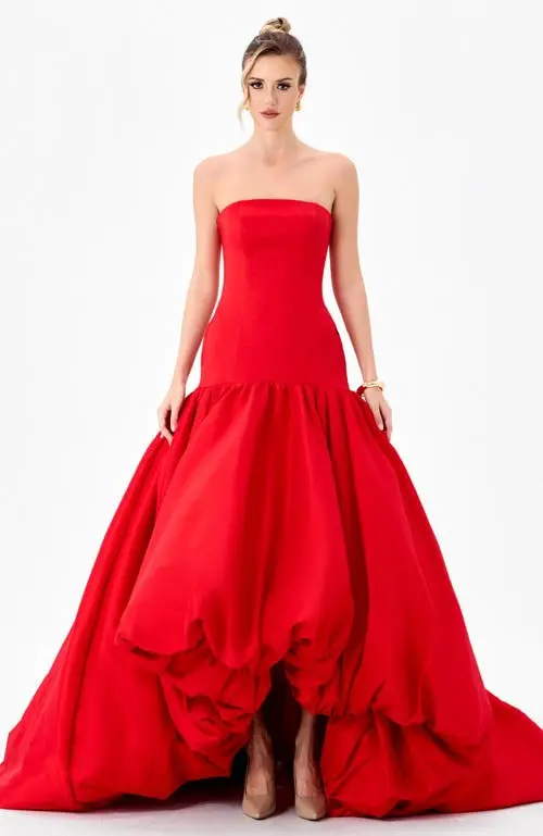 BARIANO Allegra Strapless Balloon Gown
