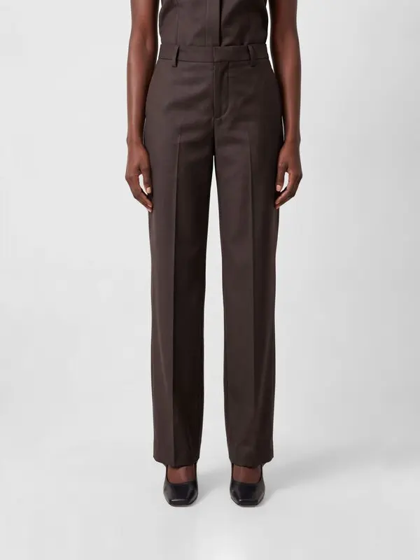 BRIGLIA 1949 High-waisted Straight-leg Tailored Wool Trousers