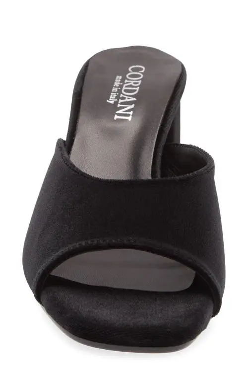 Cordani Idris Slide Sandal - Velluto Nero