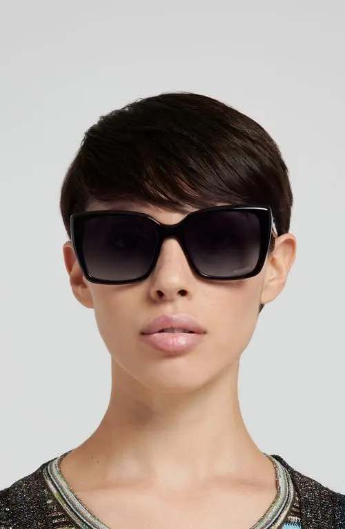Missoni 55mm Gradient Rectangular Sunglasses