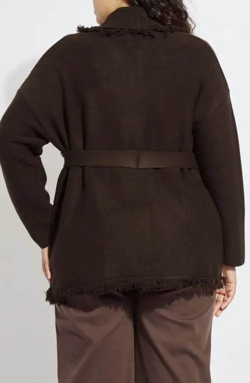 Lyssé Dixie Fringe Belted Cardigan