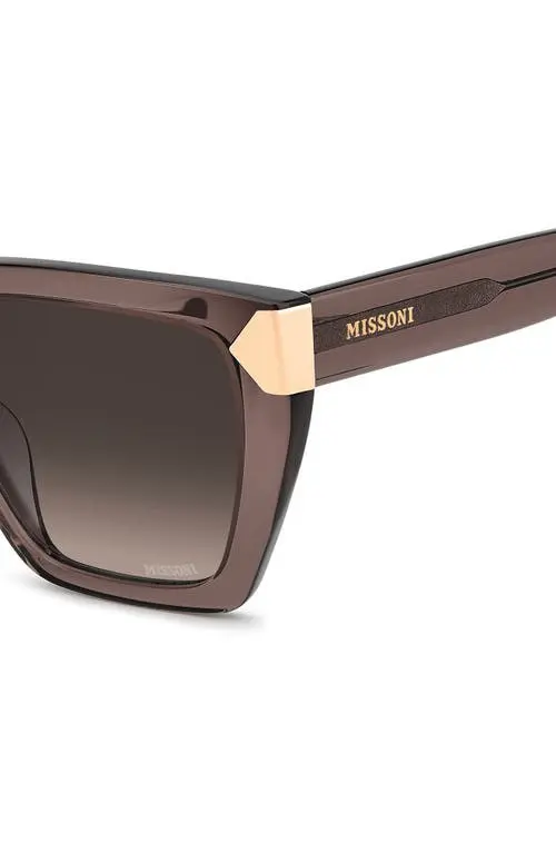 Missoni 55mm Gradient Square Sunglasses - Brown/brown Sf