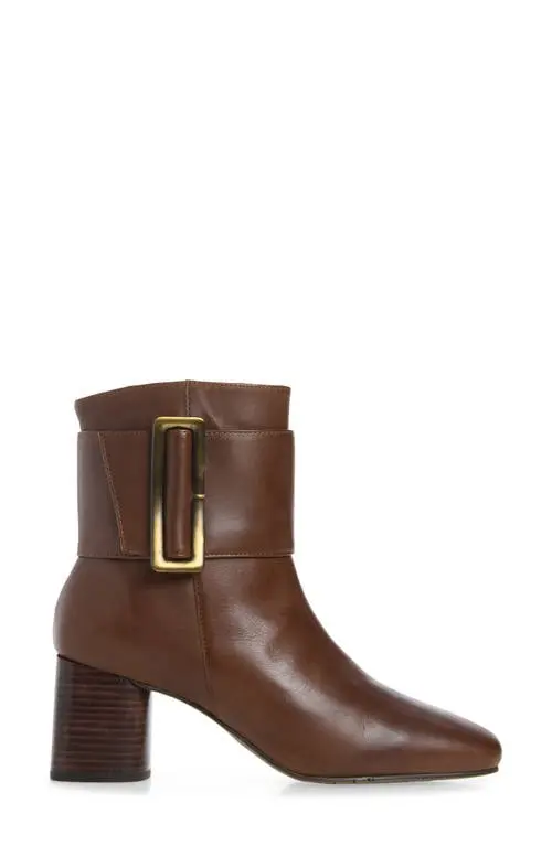 CHOCOLAT BLU Darsie Leather Bootie - Brown Leather
