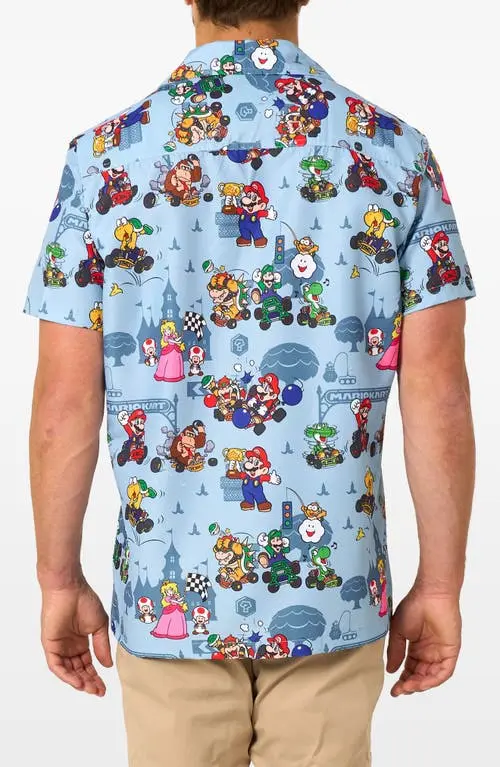 Opposuits Mario Kart Short Sleeve Button-up Shirt