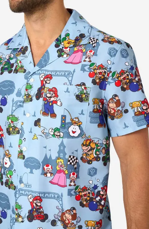 Opposuits Mario Kart Short Sleeve Button-up Shirt