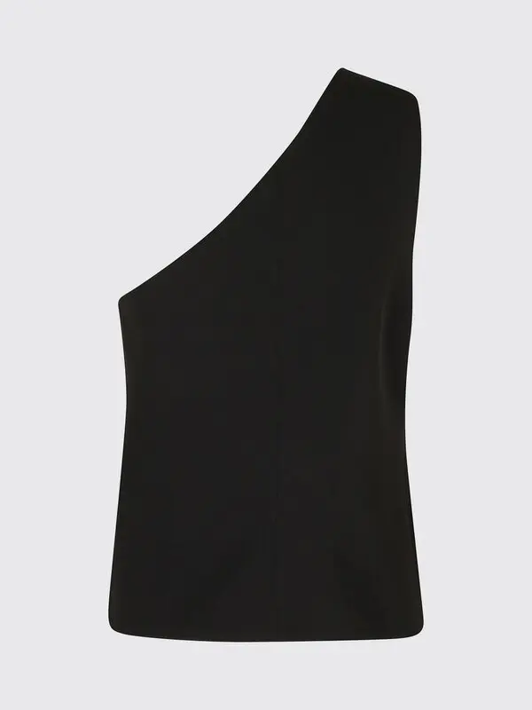Federica Tosi Asymmetric One-shoulder Cotton Top With Buttons