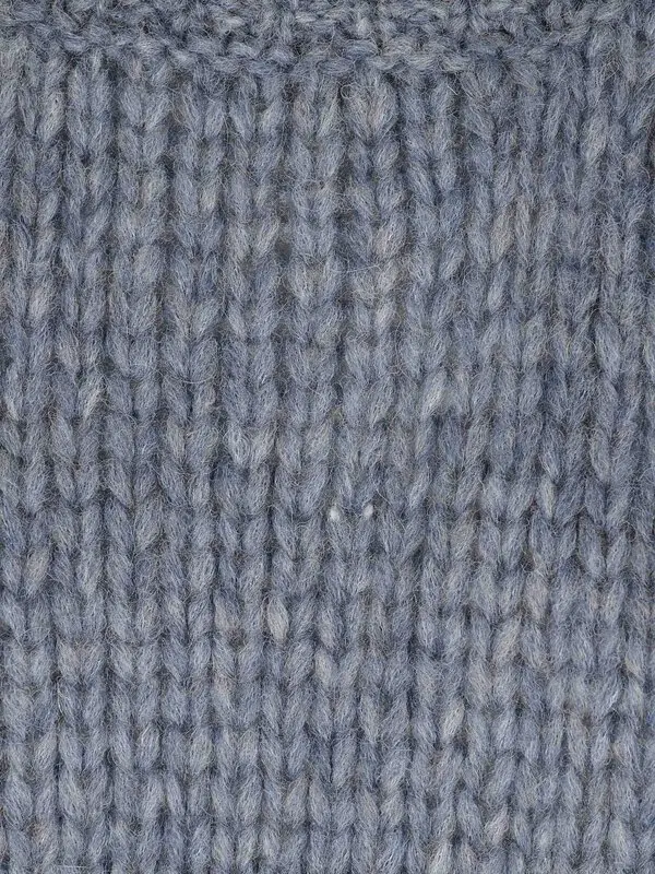 ROBERTO COLLINA Short-sleeved Alpaca Wool Crewneck Jumper