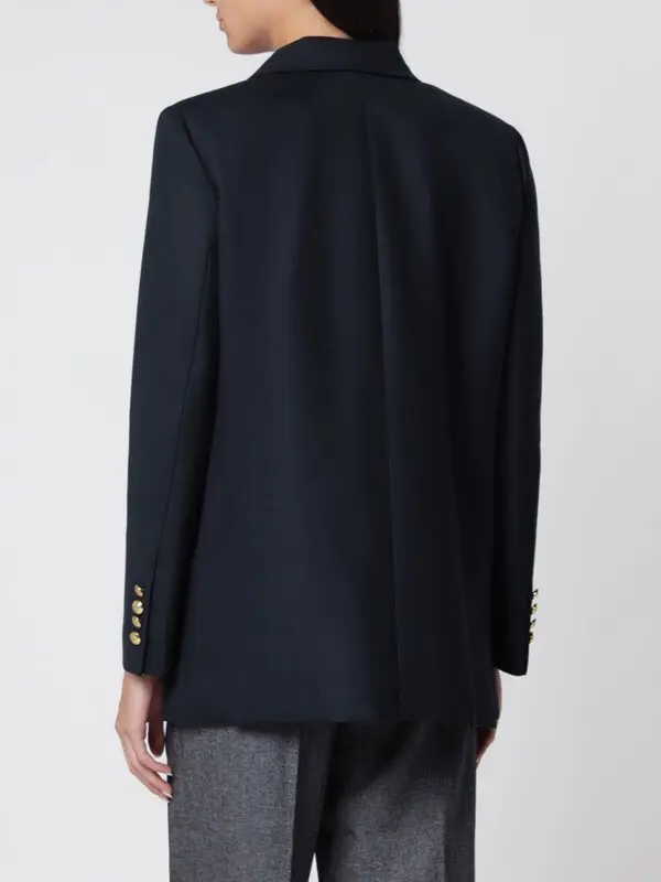 BLAZÉ MILANO Double-breasted Blazer In Pure Virgin Wool With Welt Pockets