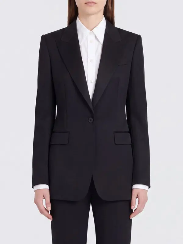 Dolce & Gabbana Single-breasted Cropped Blazer In Viscose Blend With Lapels