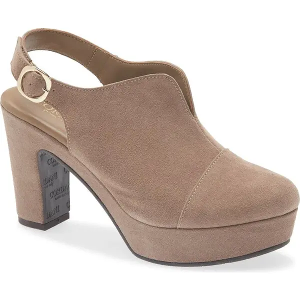 Cordani Tessa Slingback Platform Clog - Creta Suede