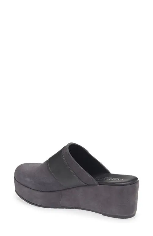 Cordani Camryn Buckle Platform Clog - Grigio Suede