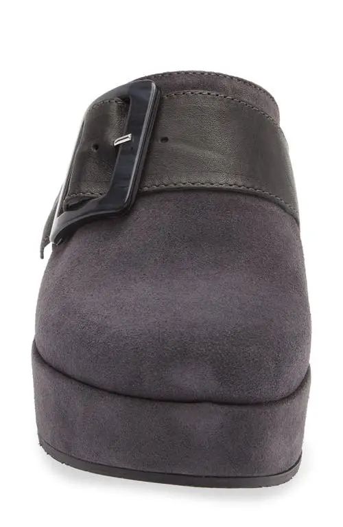 Cordani Camryn Buckle Platform Clog - Grigio Suede