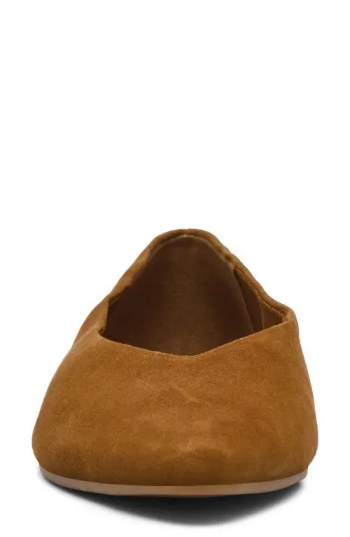 Anne Klein Dakota Skimmer Flat - Chestnut Suede