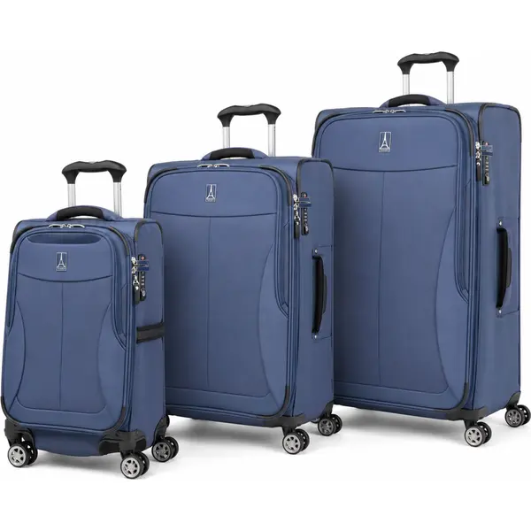 TRAVELPRO Walkabout 6 Softside Expandable 3 Piece Spinner Luggage Set - Ocean Blue