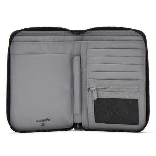PACSAFE Rfidsafe Compact Travel Organizer - Jet Black