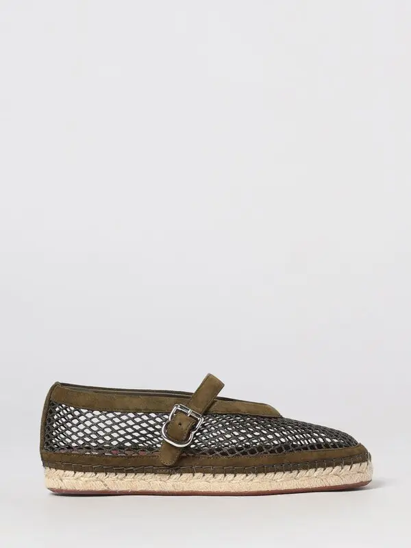 Alaïa Perforated Suede Mary Jane Espadrilles With Jute Sole