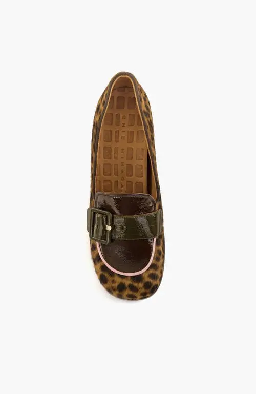 Chie Mihara Teisin49 Print Patent Leather Heeled Loafers