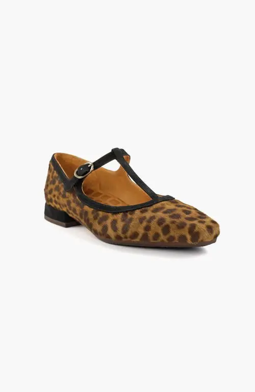 Chie Mihara Gatui Leopard Print Suede Buckle Pump