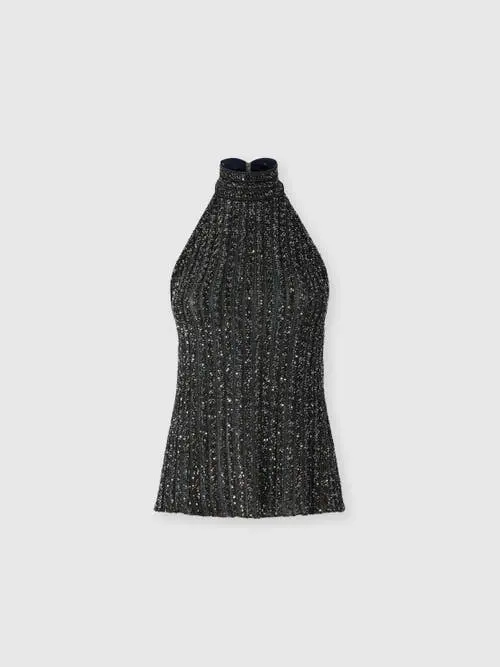 Missoni Halterneck Top With Sequin Applications - Multicoloured