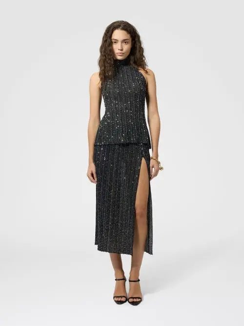 Missoni Halterneck Top With Sequin Applications - Multicoloured