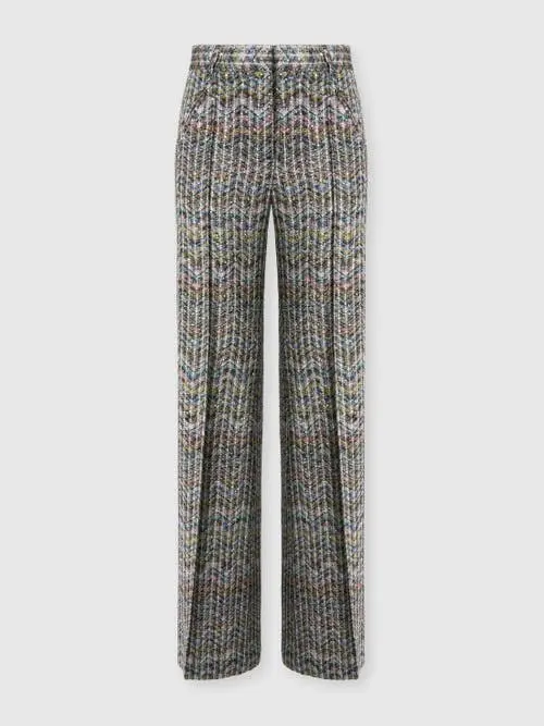 Missoni Tailored Viscose Lamé Trousers With Sequins - Multicoloured