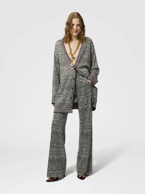 Missoni Tailored Viscose Lamé Trousers With Sequins - Multicoloured