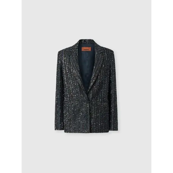 Missoni Striped Lamé Knit Blazer - Multicoloured