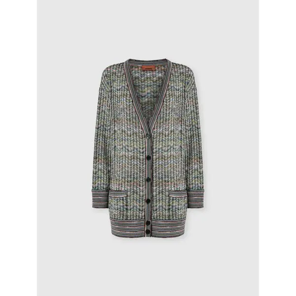 Missoni Oversized Viscose-blend Cardigan With Sequins - Multicoloured