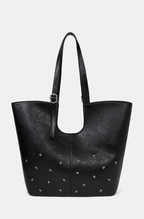DISTURBIA Arma Woodlouse Rivet Tote Bag
