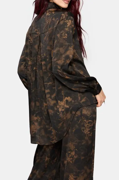 DISTURBIA Gallo Satin Shirt
