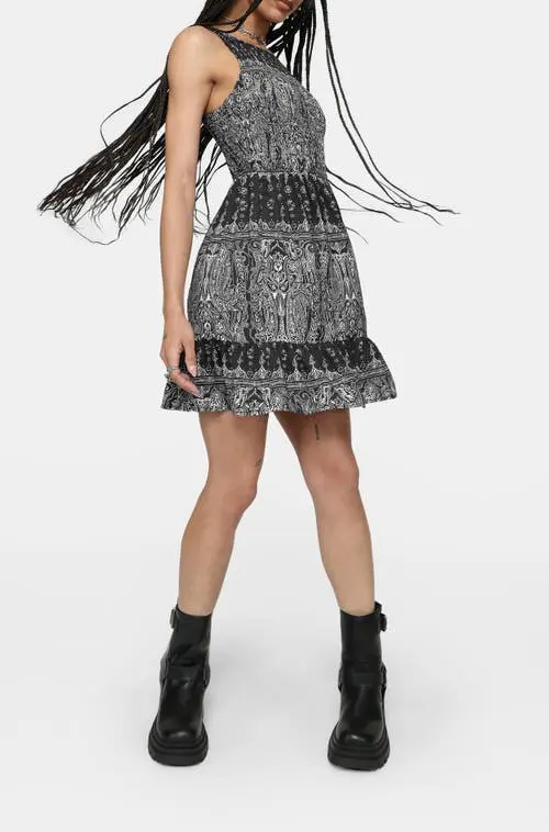 DISTURBIA Zelira Shirred Mini Dress