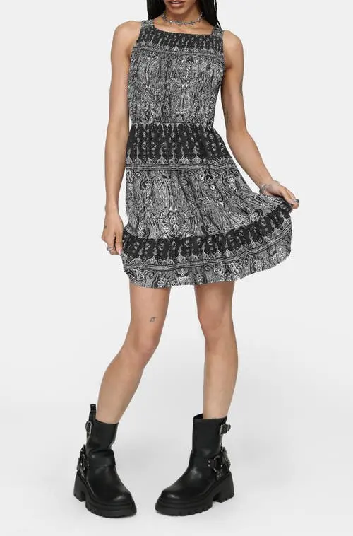 DISTURBIA Zelira Shirred Mini Dress