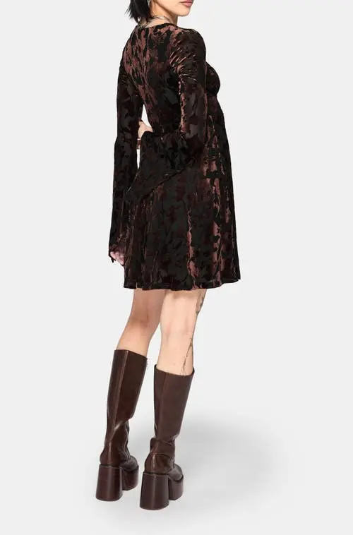 DISTURBIA Dakota Flare Sleeve Mini Dress