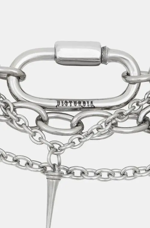 DISTURBIA Lagoxin Stainless Steel Layered Choker